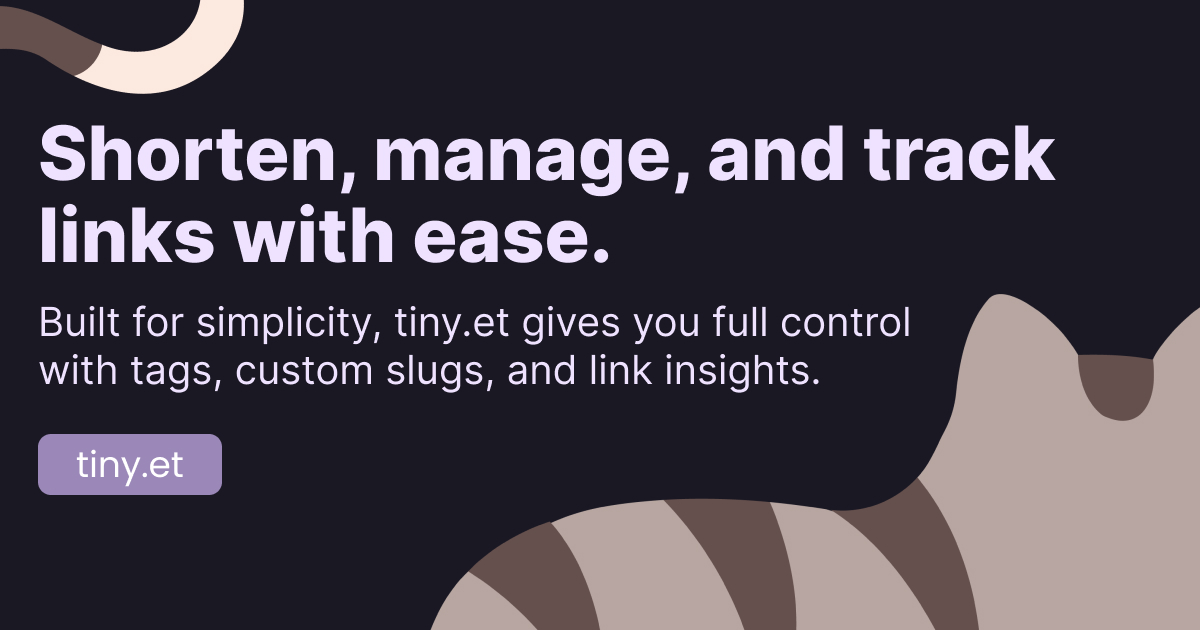 Minimal, Powerful Link Shortener
